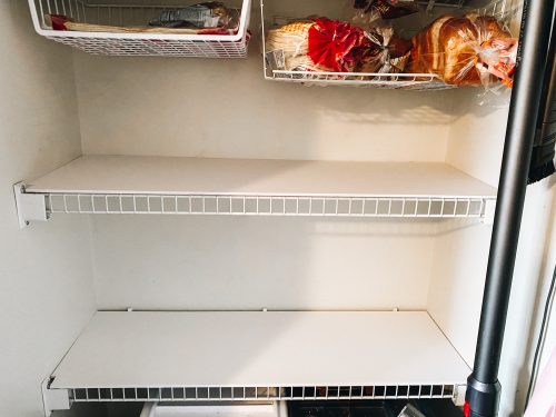 Cover Wire Shelving - A Cheap and Easy Fix - Hey Donna