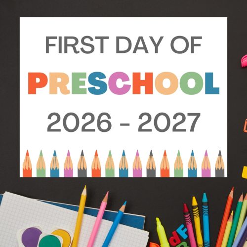 Free printable First Day of School Signs 2026 - 2027 - PDF