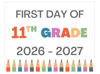 Free printable First Day of School Signs 2026 - 2027 - Free PDF