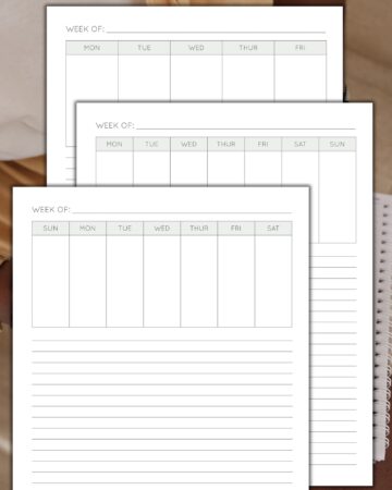 Productivity Printables Archives - Hey, Donna!