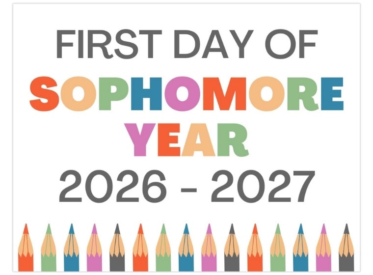 Free printable First Day of School Signs 2026 - 2027 - Free PDF